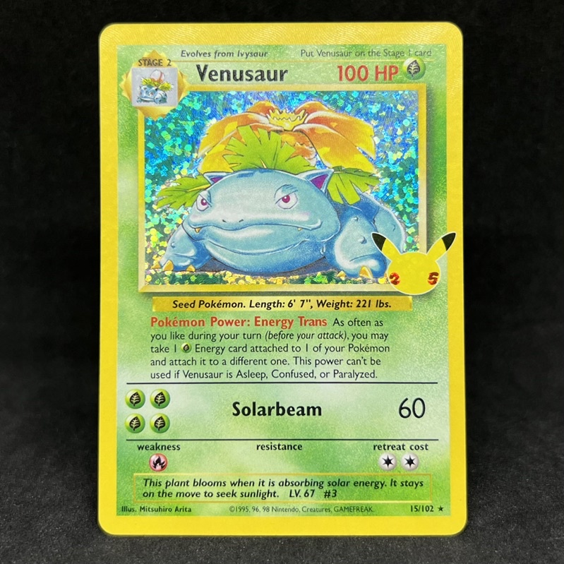 Pokemon TCG Venusaur Classic Collection Holo Rare 15/102 2021 25th ...
