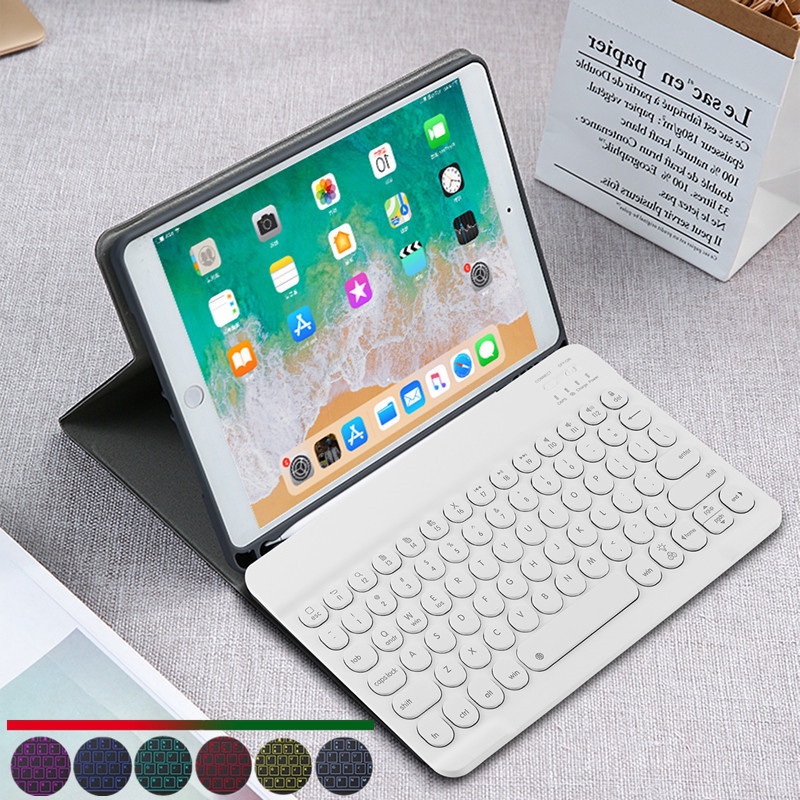 Slim Backlit Keyboard Wireless Bluetooth Keyboard with Touchpad ...