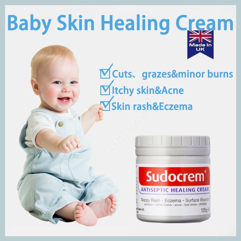 125G Authentic SUDOCREM Antiseptic Baby Skin Healing Cream Nappy Rash ...