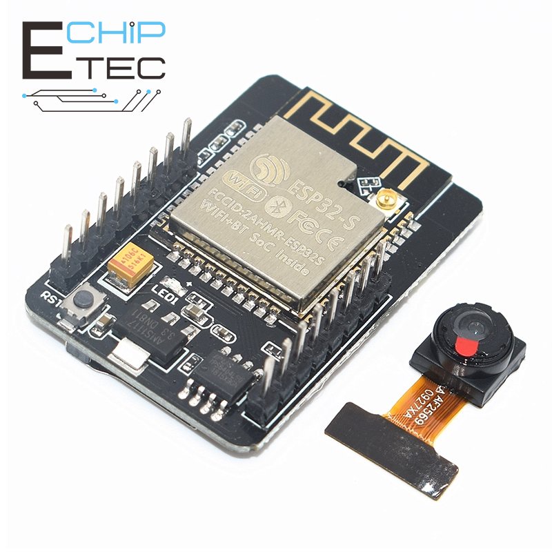 ESP32-CAM WiFi+Bluetooth Module Camera Module Development Board with Camera Module OV2640 2MP ...