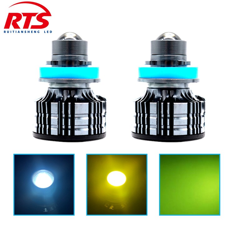 Laser lens modified fog lamp H11 9005 9006 H7 car spotlight LED ...