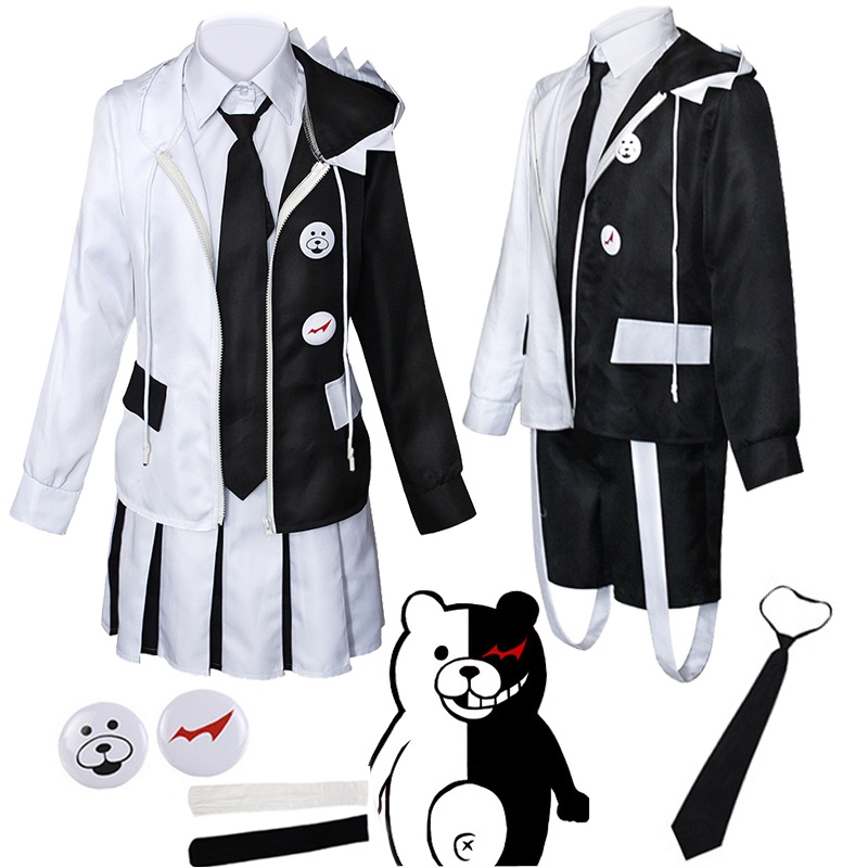 Monokuma Cosplay Costume Anime Super Danganronpa Uniform For Men Women ...