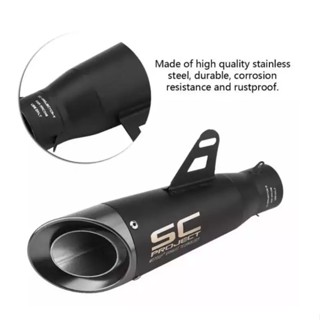 51mmUniversal Canister Motorcycle Exhaust Muffler Pipe Tailpipe Exhaust ...