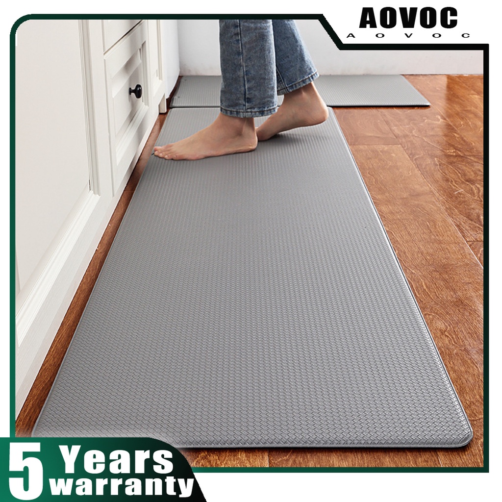Waterproof Oilproof Kitchen Mat PU Leather Kitchen Carpet Non Slip ...