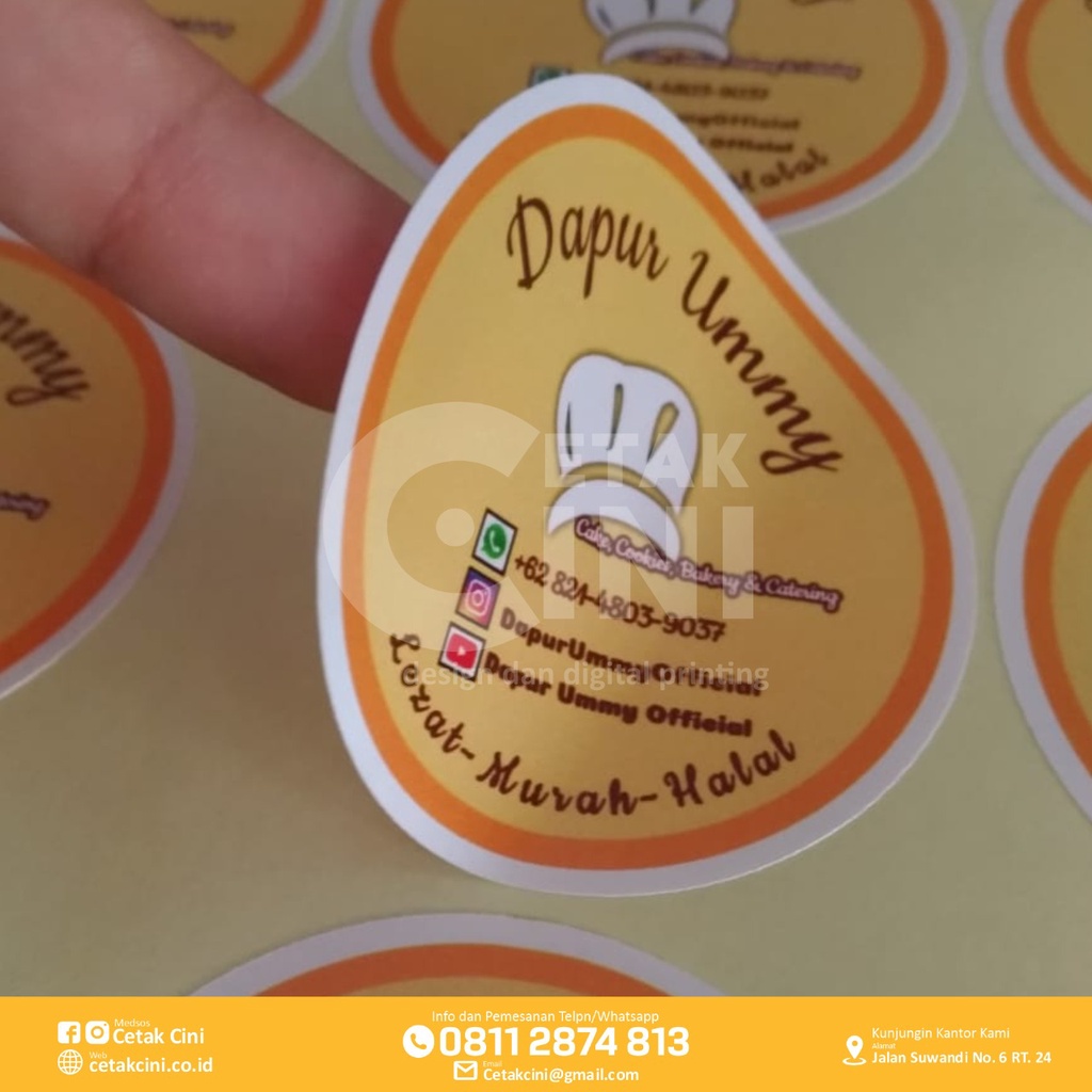 Food Label Sticker/Packaging Label/Online Shop Label A3 | Shopee ...