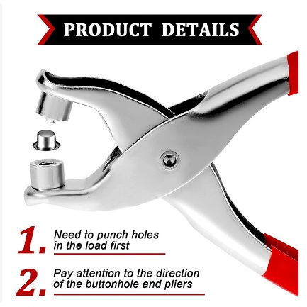 Snap Button Pliers Fastener Press Button Fixing Tool Sewing Craft Kit ...