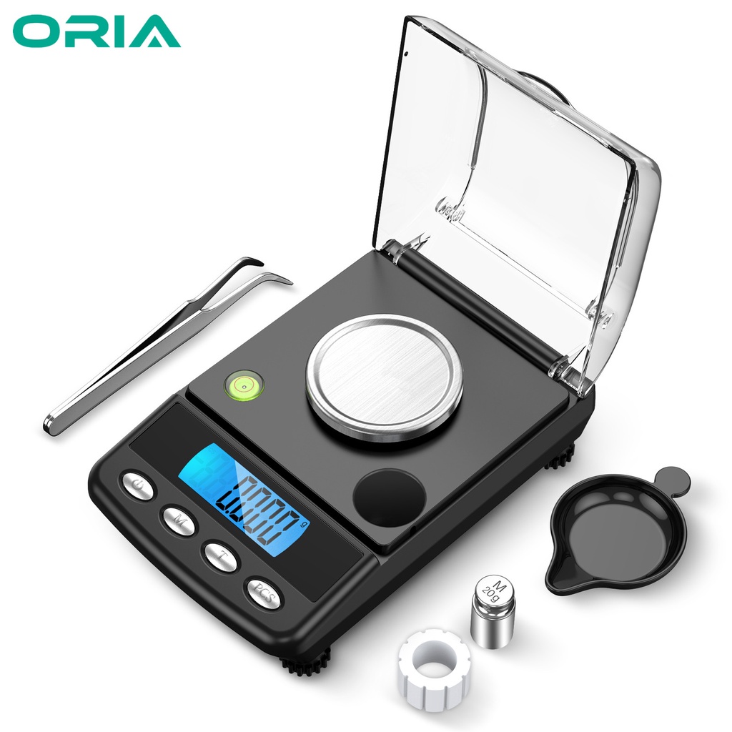 ORIA 0.001g/20g Milligram Digital Scale Portable Mini Laboratory ...