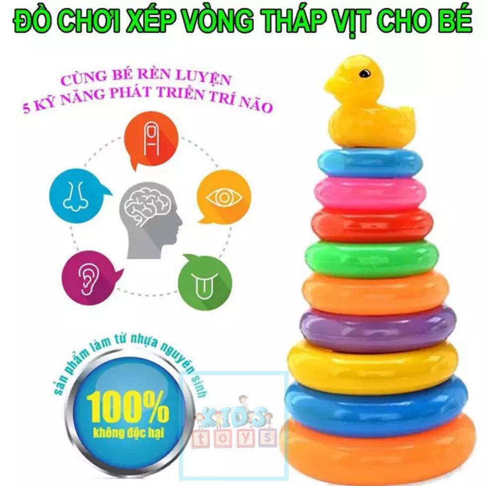 Rainbow Folding Duck Tower for Children to Learn COLOR SIZES | Shopee ...