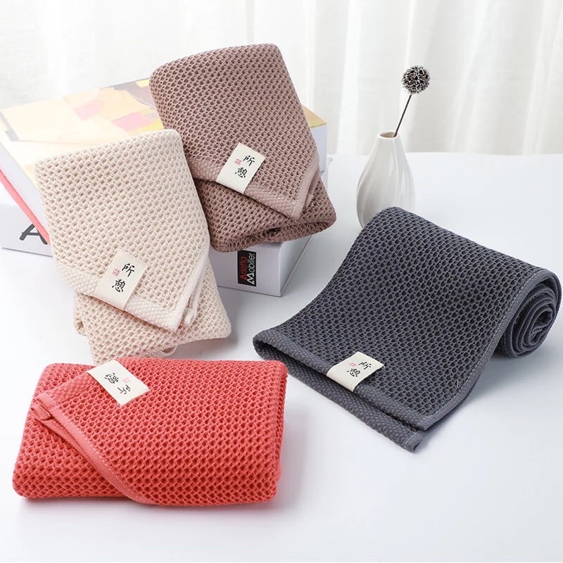 100% Cotton Waffle design Kitchen Towel Hand towel 35x35cm | Shopee ...