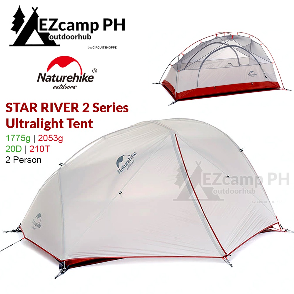 Naturehike STAR River 2 Series Ultralight 2 Person Upgraded Waterproof ...