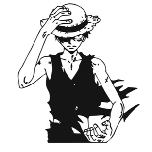 monkey d luffy vinyl cutout sticker design | Shopee Philippines