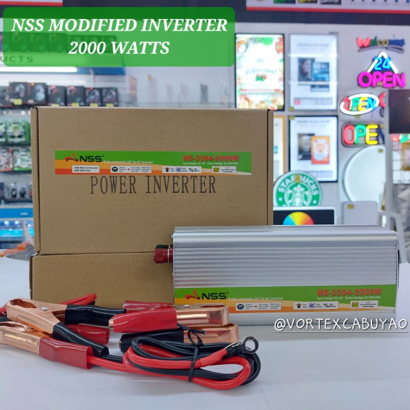 NSS MODIFIED POWER INVERTER 2000 WATTS 12V TO 220V | Shopee Philippines