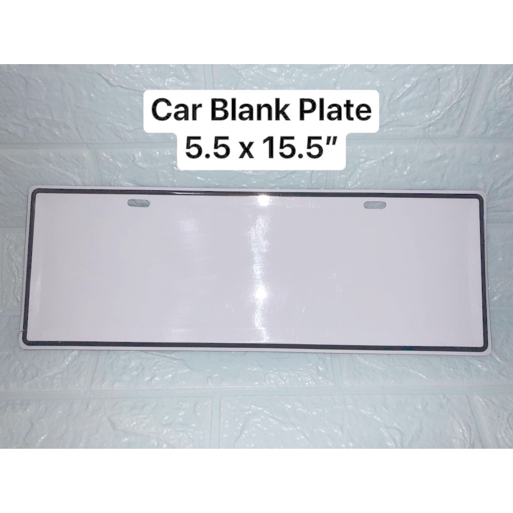 10 pcs car blank plate/ metal galvanize car blank embossed plate ...
