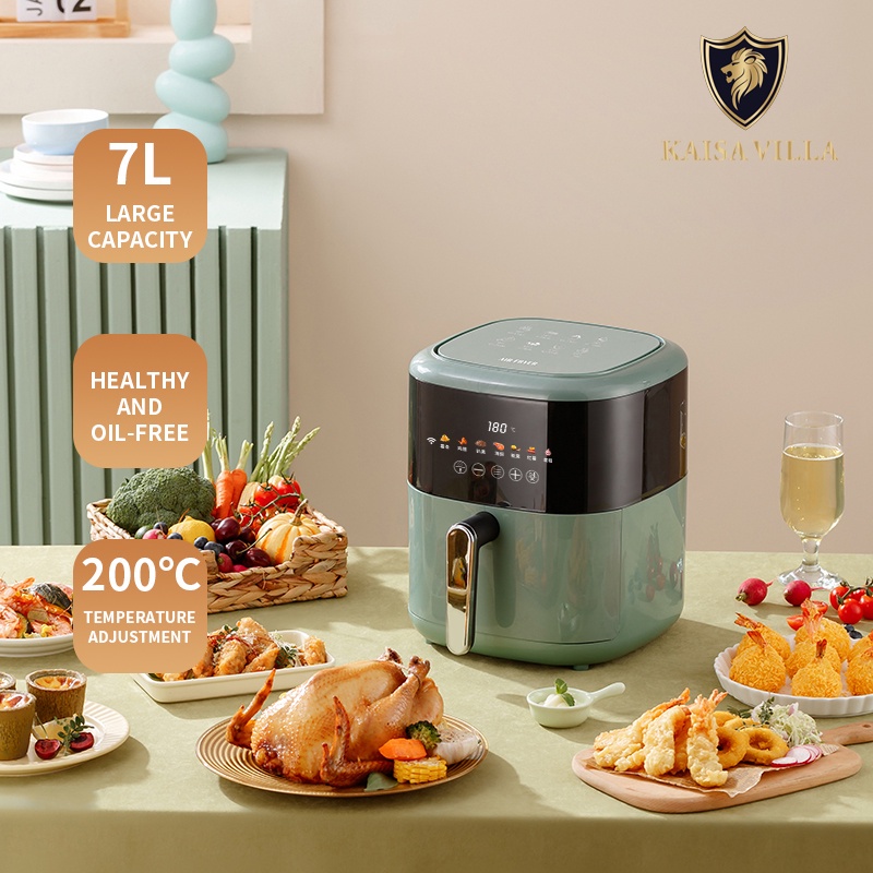 Kaisa Villa air fryer electric fries machine oil free 7L large capacity air fryer non stick ...