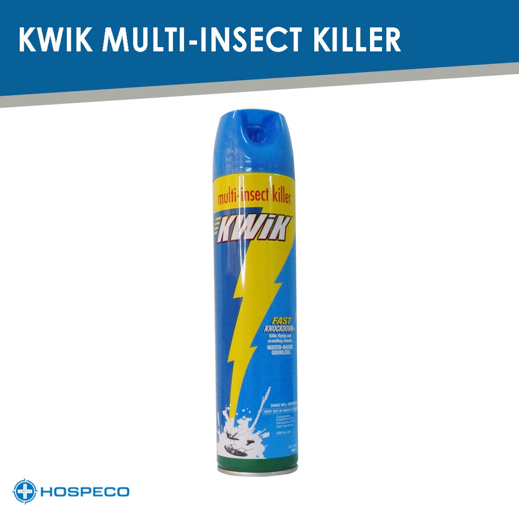 Kwik Multi-Insect Killer Water-Based (Blue) 600 ml | Shopee Philippines