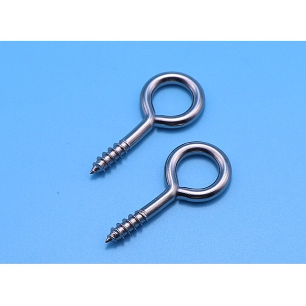 (50pcs 100pcs) Screw Round Hook Loop Screws (Ring Screw) | Shopee ...