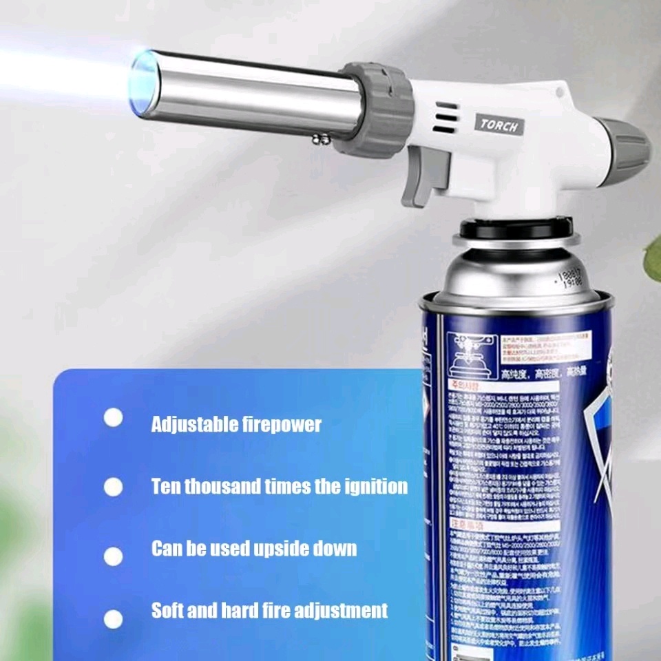 Xhopee Gas Flame Gun With Butane Auto Ignition Jet Burner Welding Torch Gas Blow Flame | Shopee ...