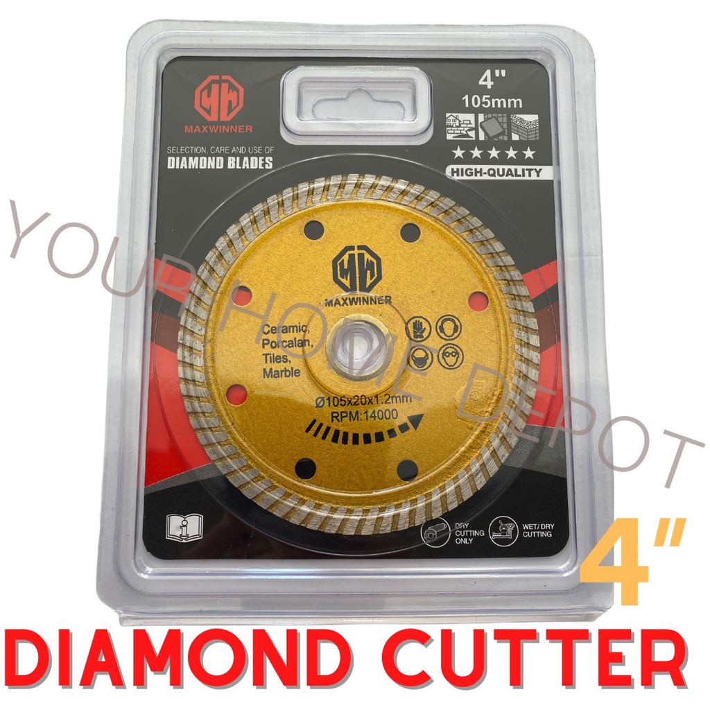 DIAMOND CUTTING DISC/BLADE 4” 105mm | Shopee Philippines
