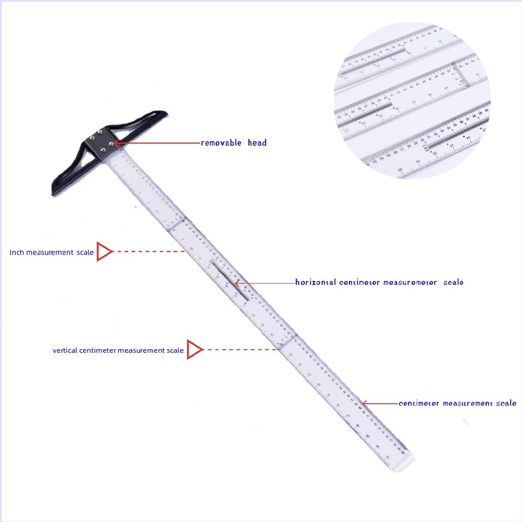 T-square professional drawing public scale worksite drawing ruler ...