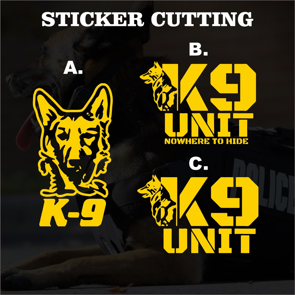 Police Tracker Dog K9 Cutting Sticker | Shopee Philippines