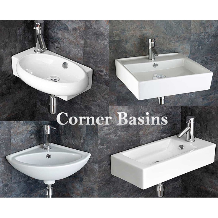GV Corner Basin Wall hung / Ceramic Corner wash basin / Great Volume ...