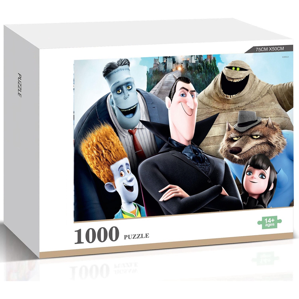Hotel Transylvania Decompress Wooden 1000 Piece Jigsaw Puzzle High ...