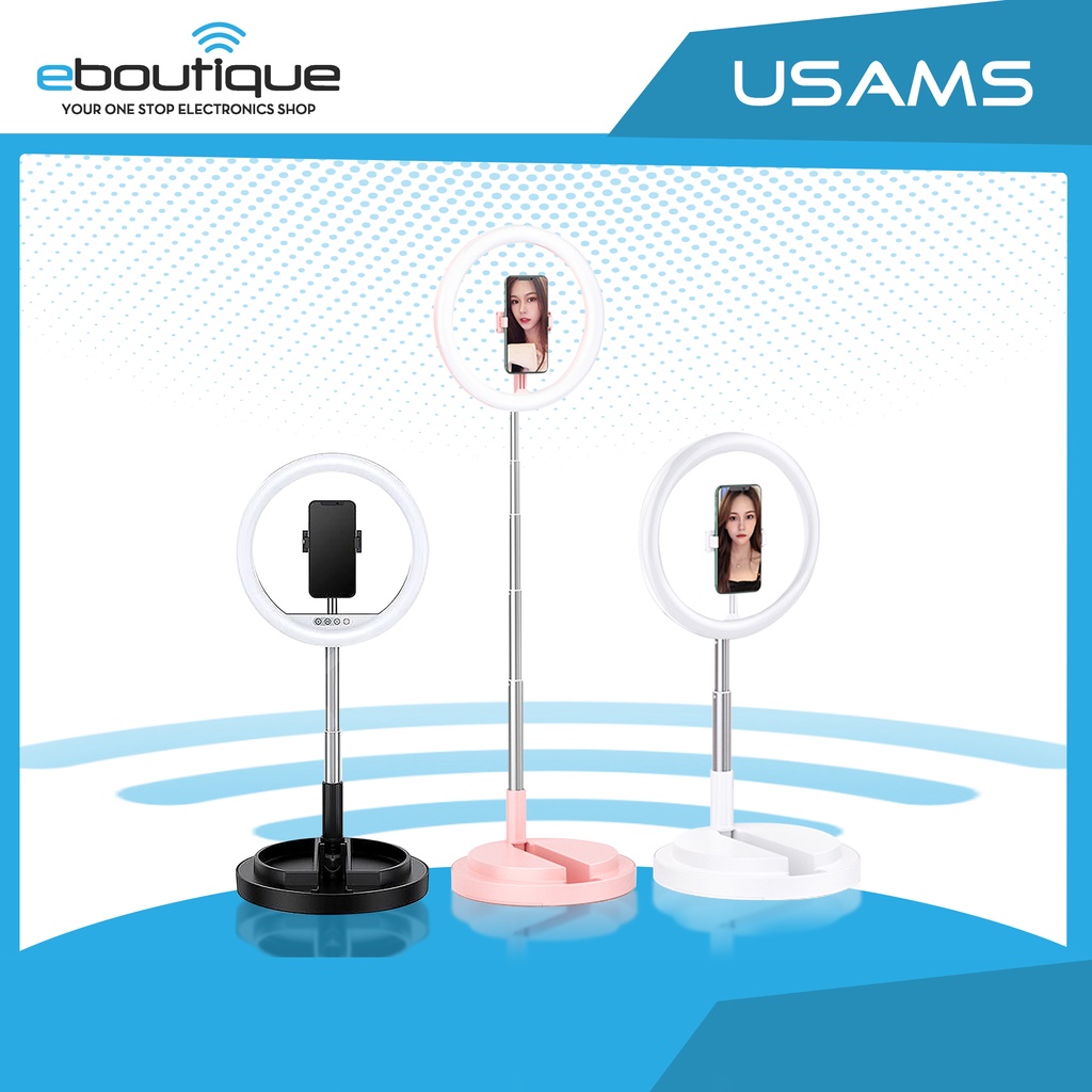USAMS LED Ring Light Vlog Selfie Photography Video With Supporting Base ...