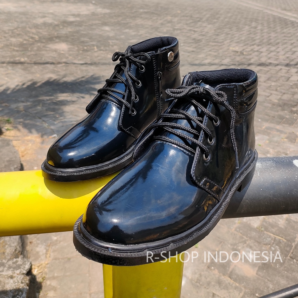 HITAM Pdh shoes for TNI SERVICE POLICE POLRI Security Guard Security ...