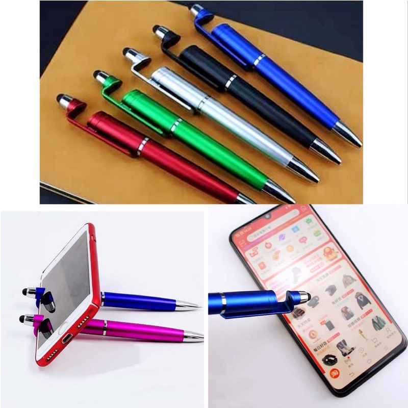 3 use ballpen touch pen cellphone stand pen 3in1 Multi-Function Stylus Ball PenTouch Screen ...