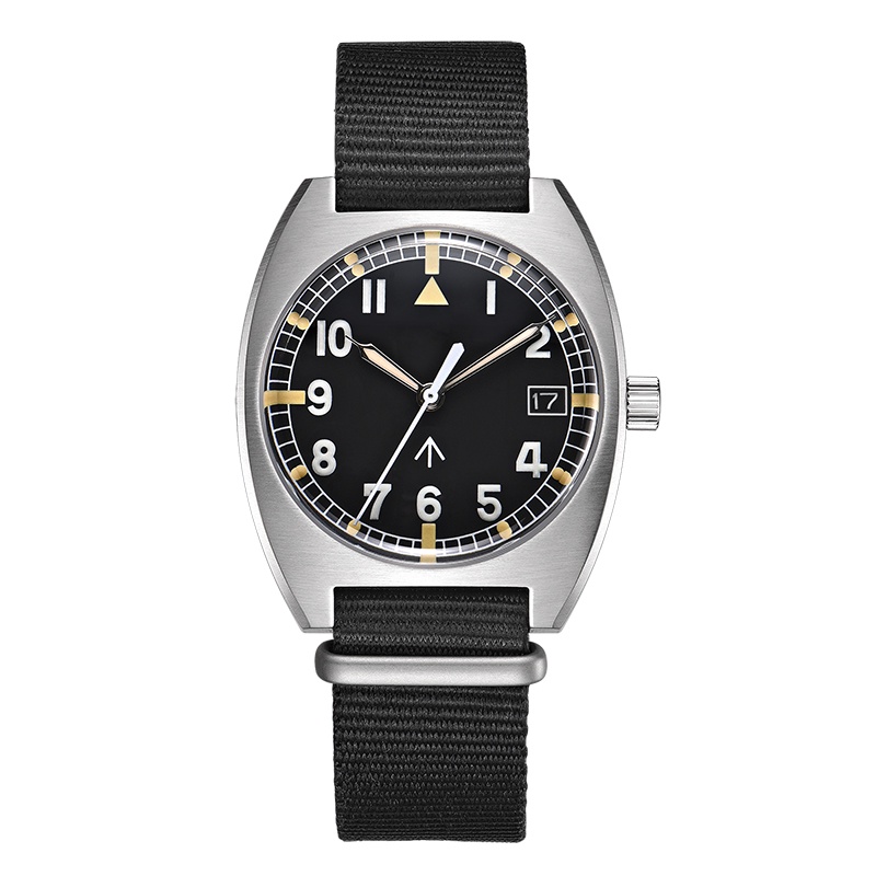 Baltany W10 Field Watch For Men No Logo 36mm Tonneau Homage NH35 ...