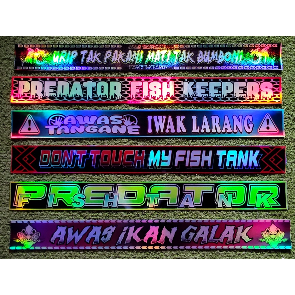 Hologram GALAK FISH AQUARIUM STICKER / CHANNA FISH | Shopee Philippines