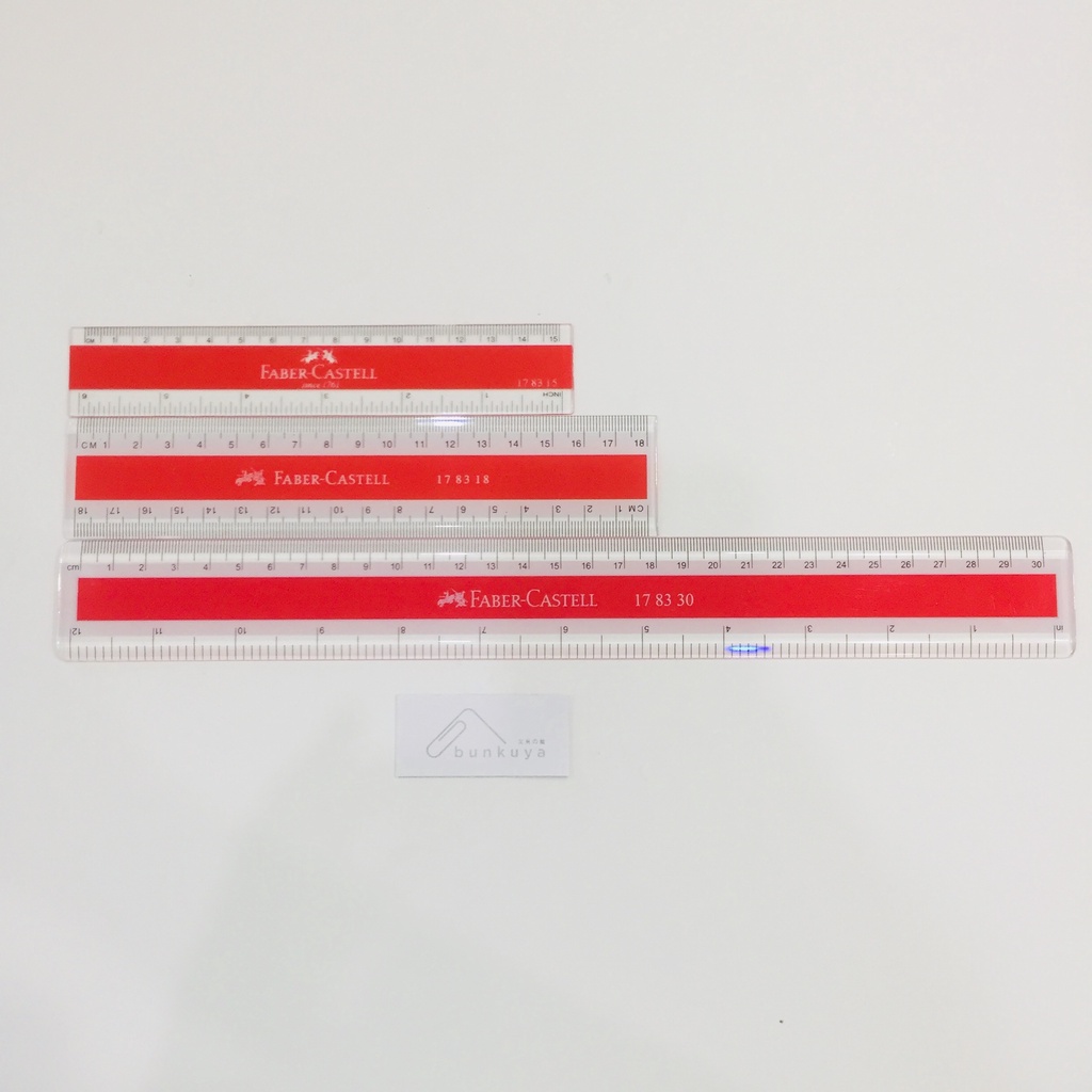 Faber-Castell Plastic Ruler 15/18/30cm | Shopee Philippines