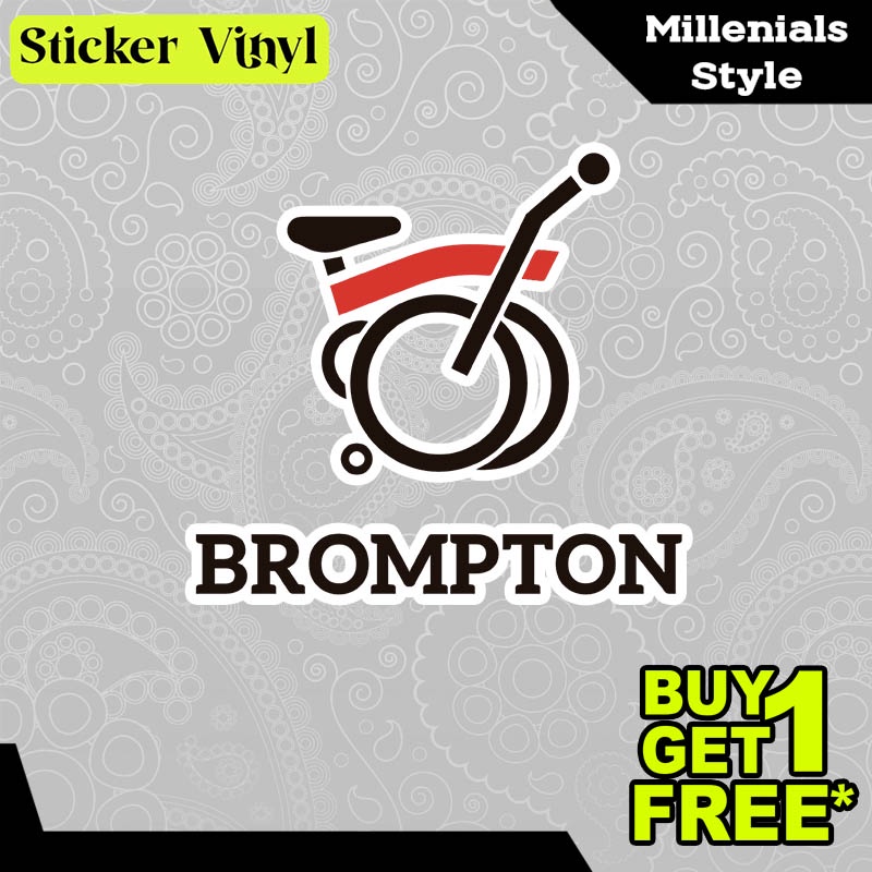 Brompton Unique Cool And Novelty Aesthetic Vinyl Sticker Unit Waterproof | Shopee Philippines