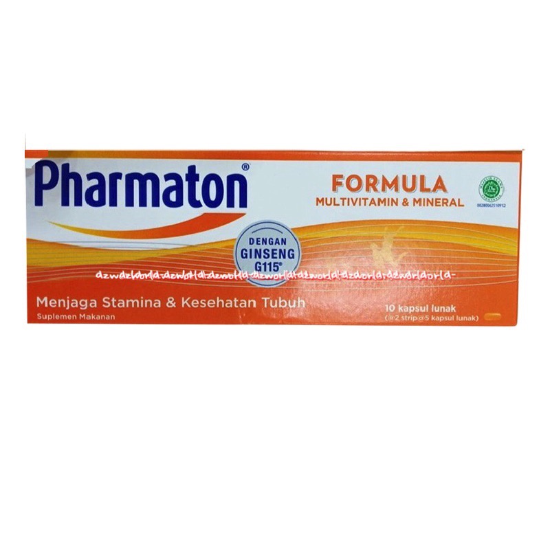 Pharmaton Formula 10 Soft Capsules Parmaton Multivitamin Mineral ...