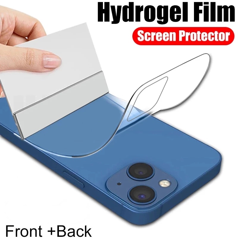 Full Cover Hydrogel Screen Protector For iPhone 14 Pro Max 14 Plus 11 ...