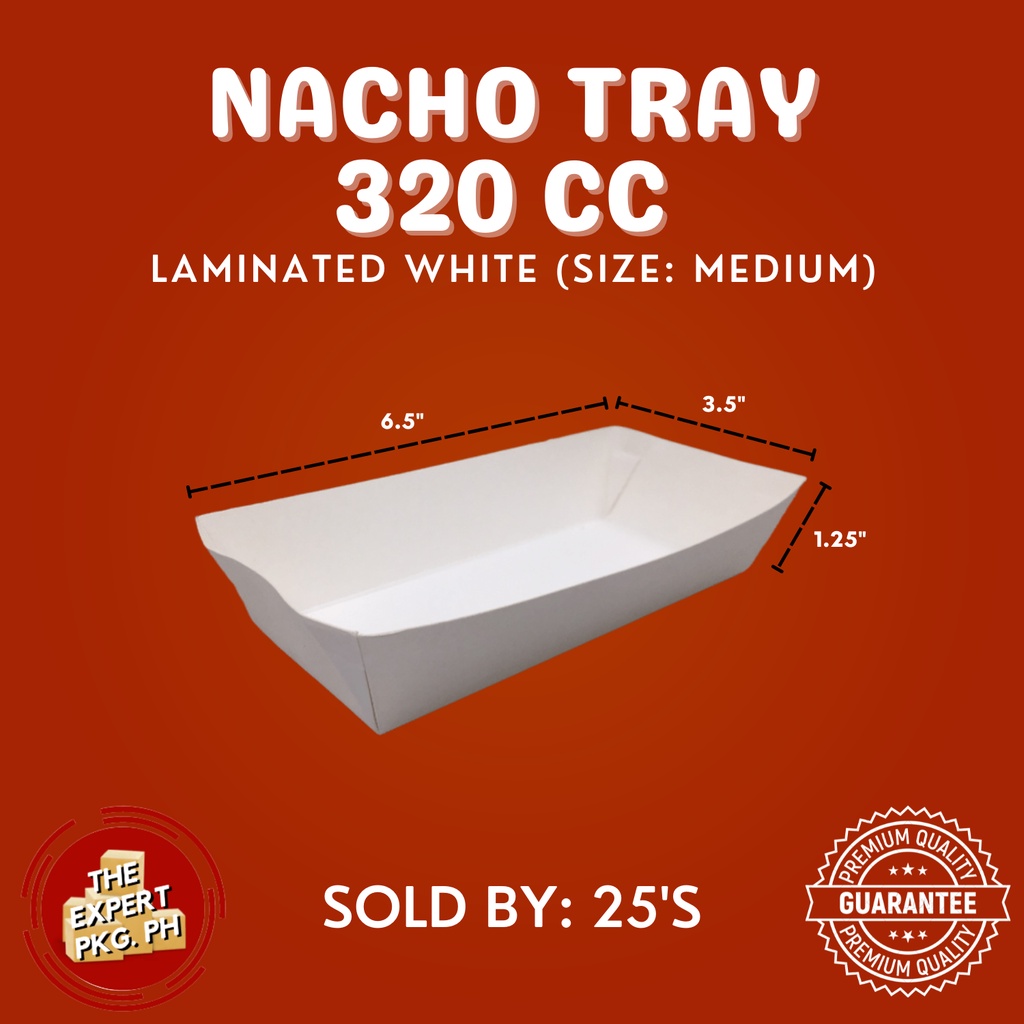 Nachos Tray / Snack Food Tray 320cc / 45cc / 600cc (3 sizes available ...