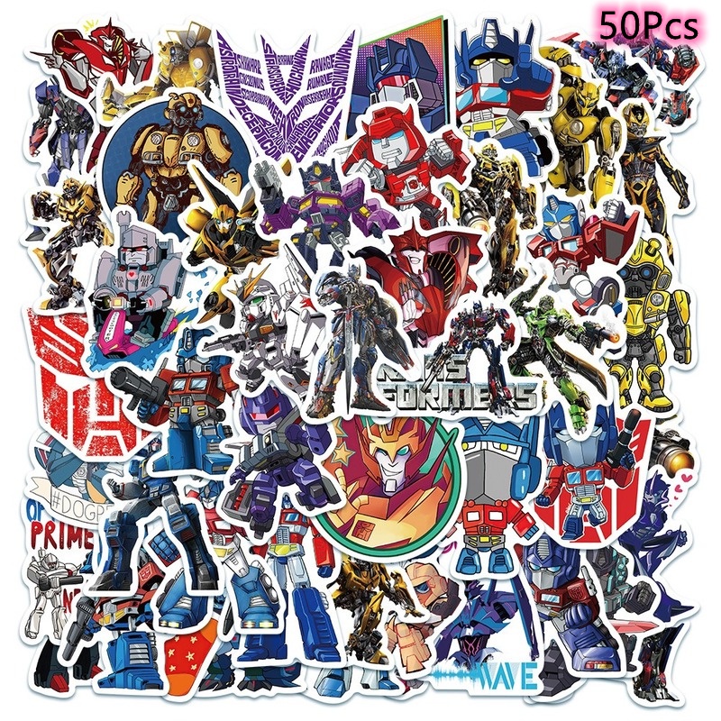 Z&M Transformers Optimus Prime-Series Stickers 50Pcs/Set Waterproof ...