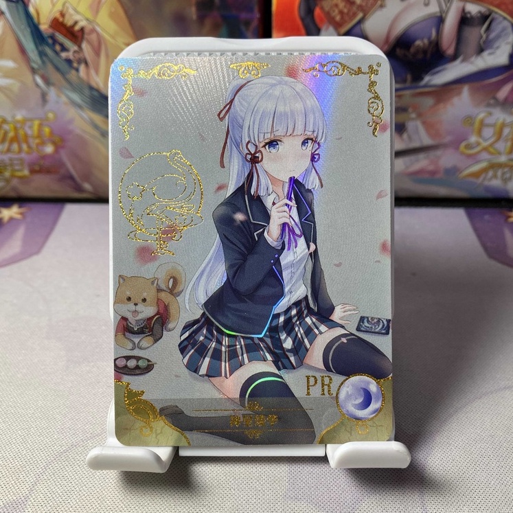 PR Kamisato Ayaka from Genshin Impact - Goddess Story TCG Anime Waifu ...