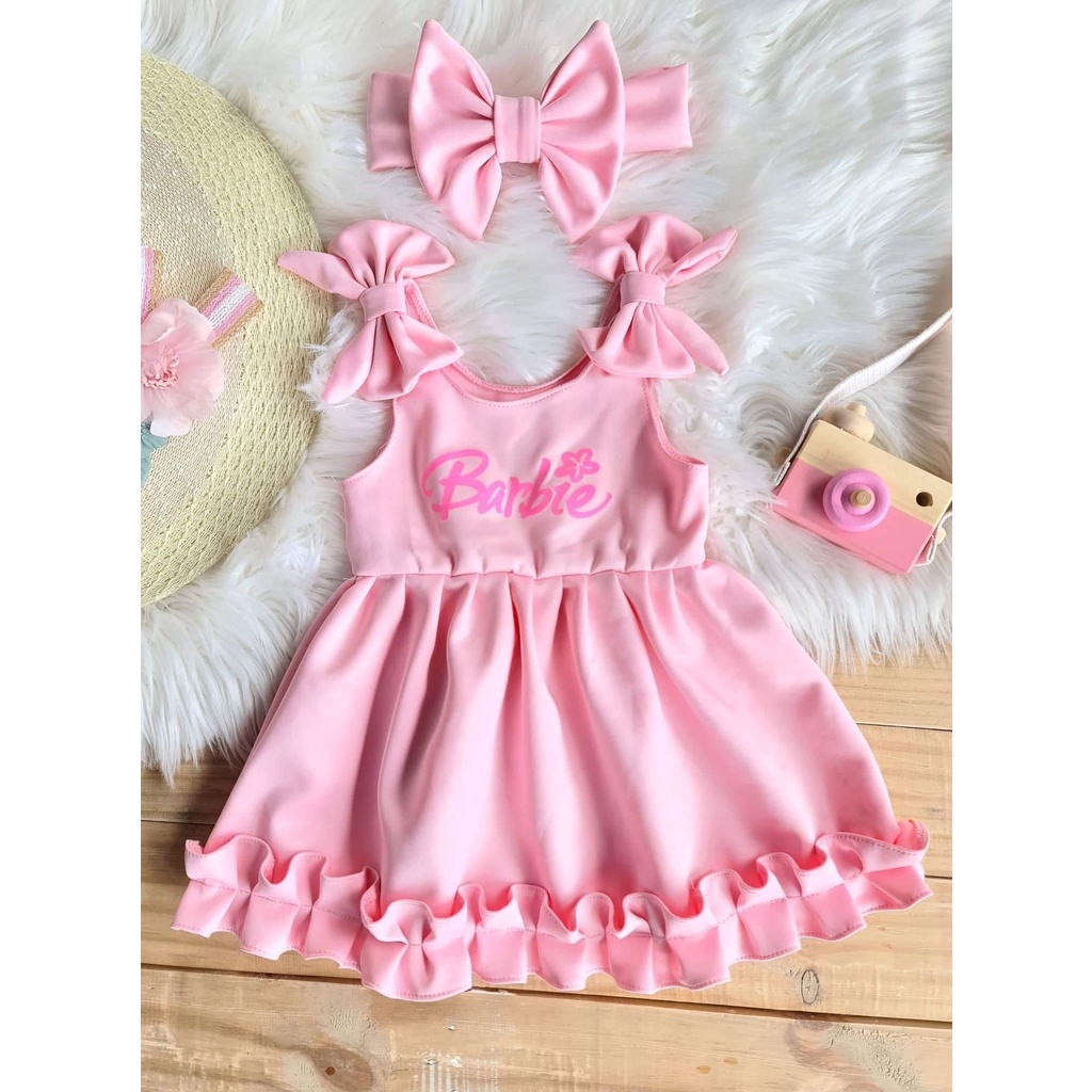 Caroline Barbie and Hello Kitty Shoulder Ribbon Dress w/ Turban in ...