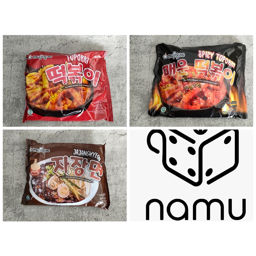 Mujigae Topokki, Spicy Topokki, Jjajangmyeon / Korean Halalal Topokki ...