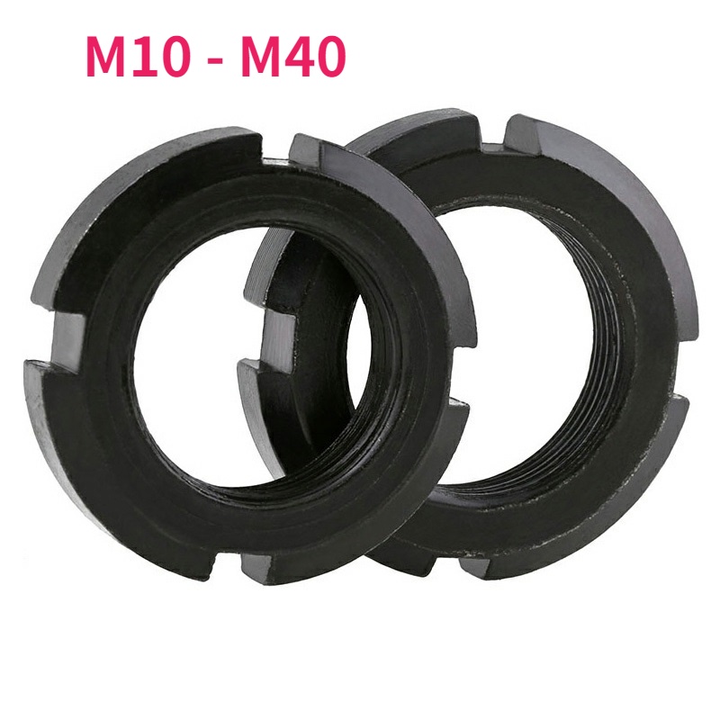 M10 M12 M14 M16 M18 M20 M22 M24 M25 M27 M30 M33 M35 M36 M39 M40 GB812 Round Nut Slotted Nut Four ...