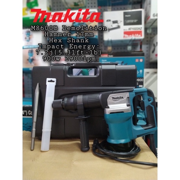 Makita M8600B Demolition Hammer 17mm Hex (Chipping Gun) | Shopee ...