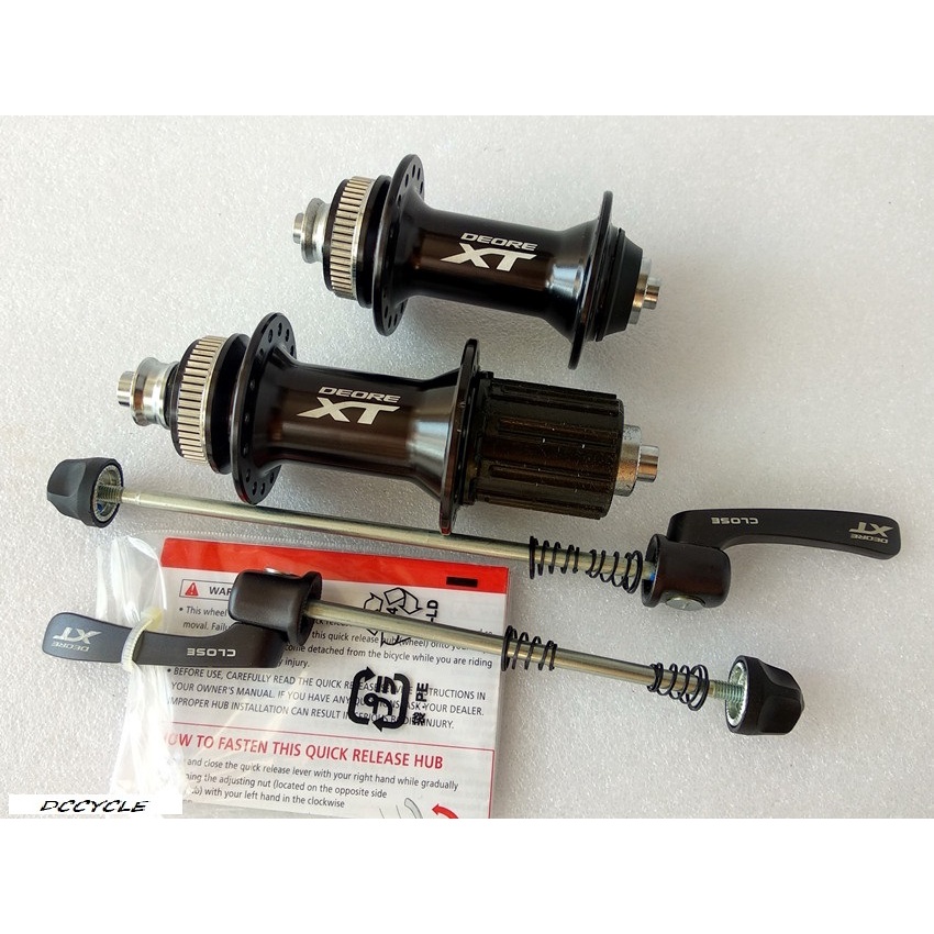 Shimano XT M8000 Center Lock 32H Hub 11 Speed Set With QR Quick Release ...