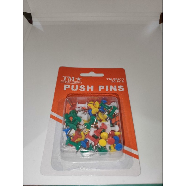 Colored Push Pin ( 50 pieces ) per pack | Shopee Philippines