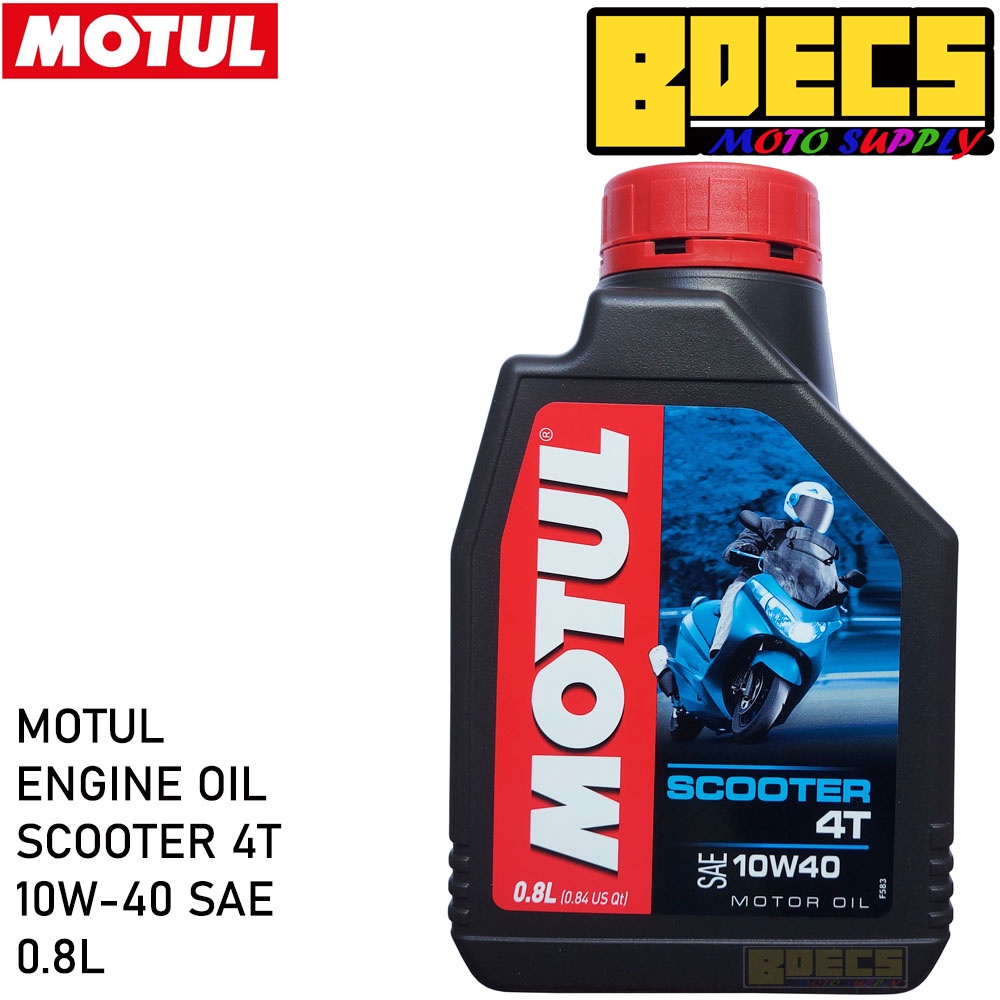 Motul Engine Oil Scooter 4T 10w-40 Genuine Product (0.8/1L) I Bdecs ...