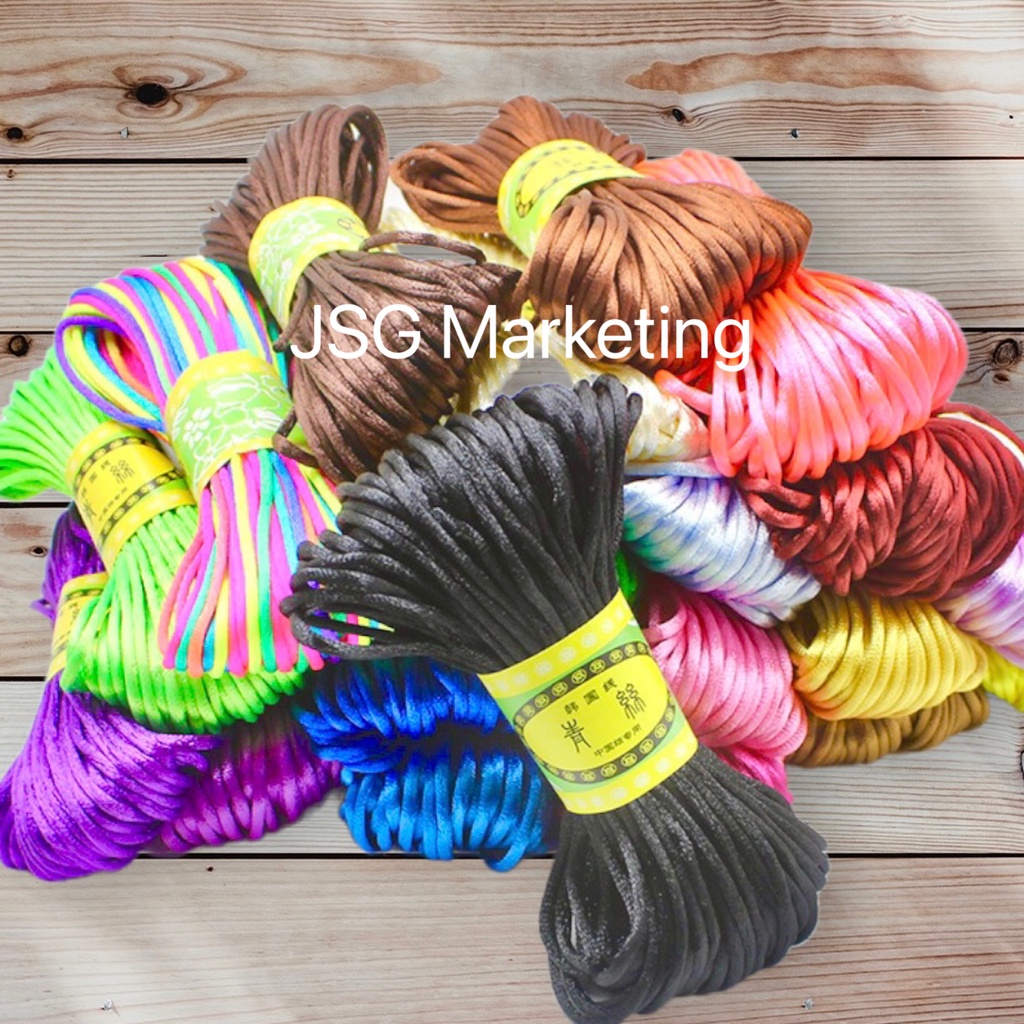 20 Yards/ bundle 2.5mm Polyester Braided Long Rope DIY Chinese Knot ...