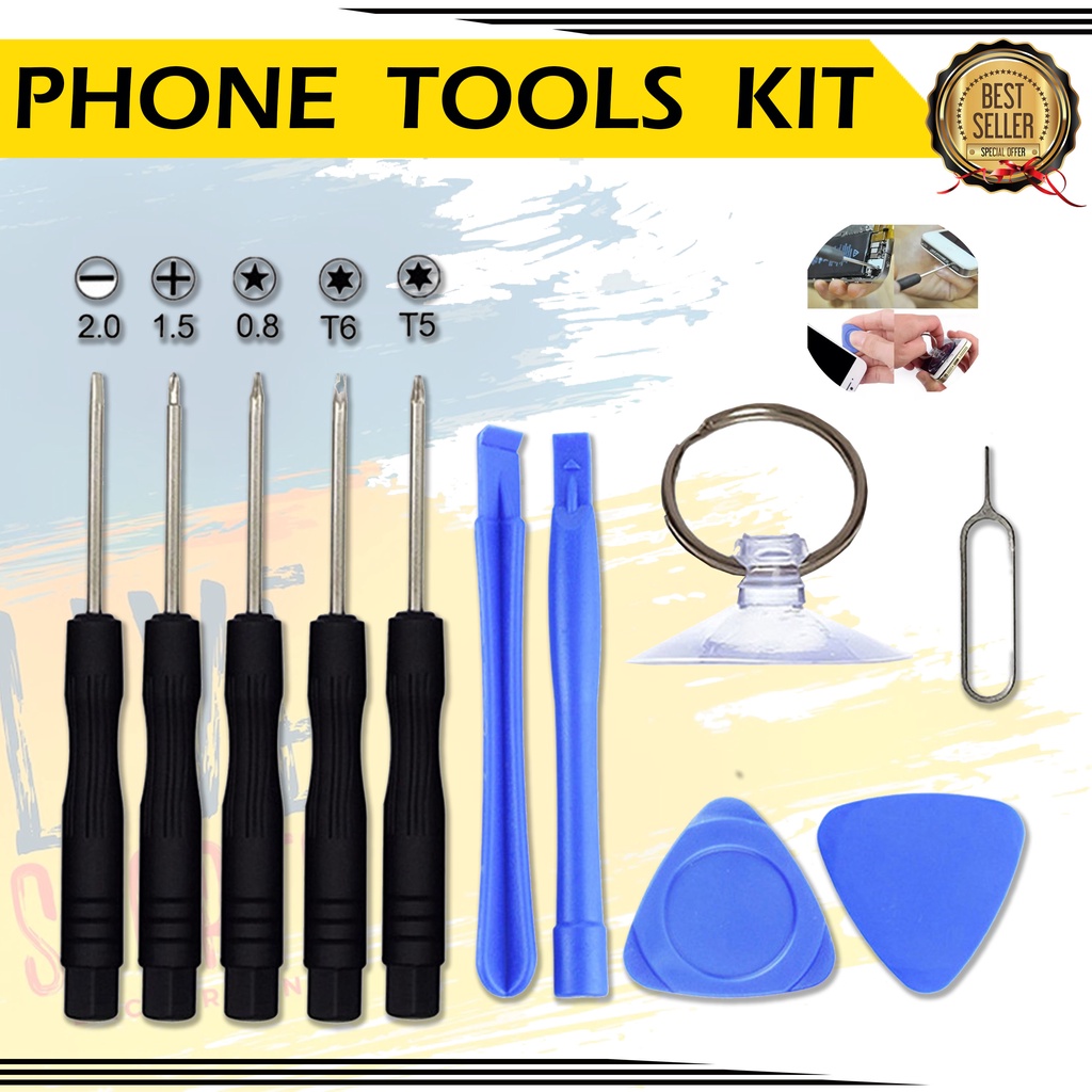 New 11 in 1 Opening Tools or Disassemble Kit for Mobile Phones | Shopee ...