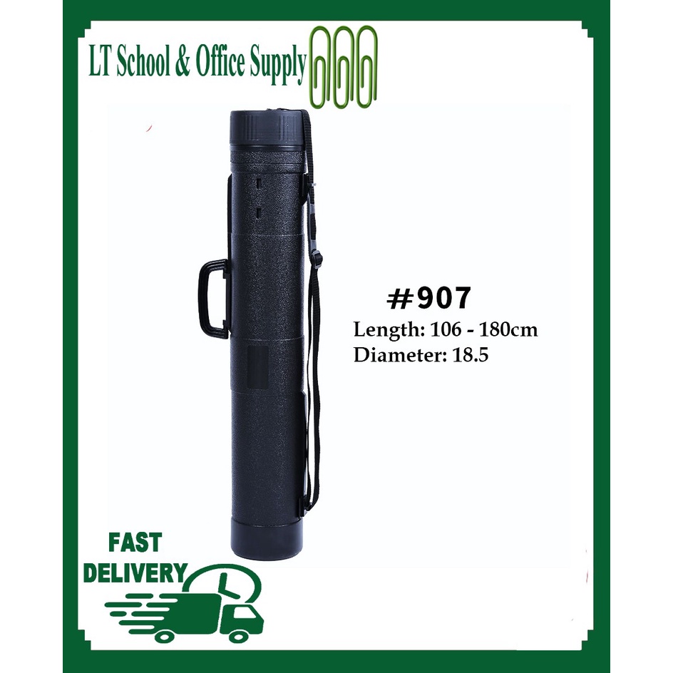 Drawing tube blueprint case adjustable telescoping art tube plastic ...