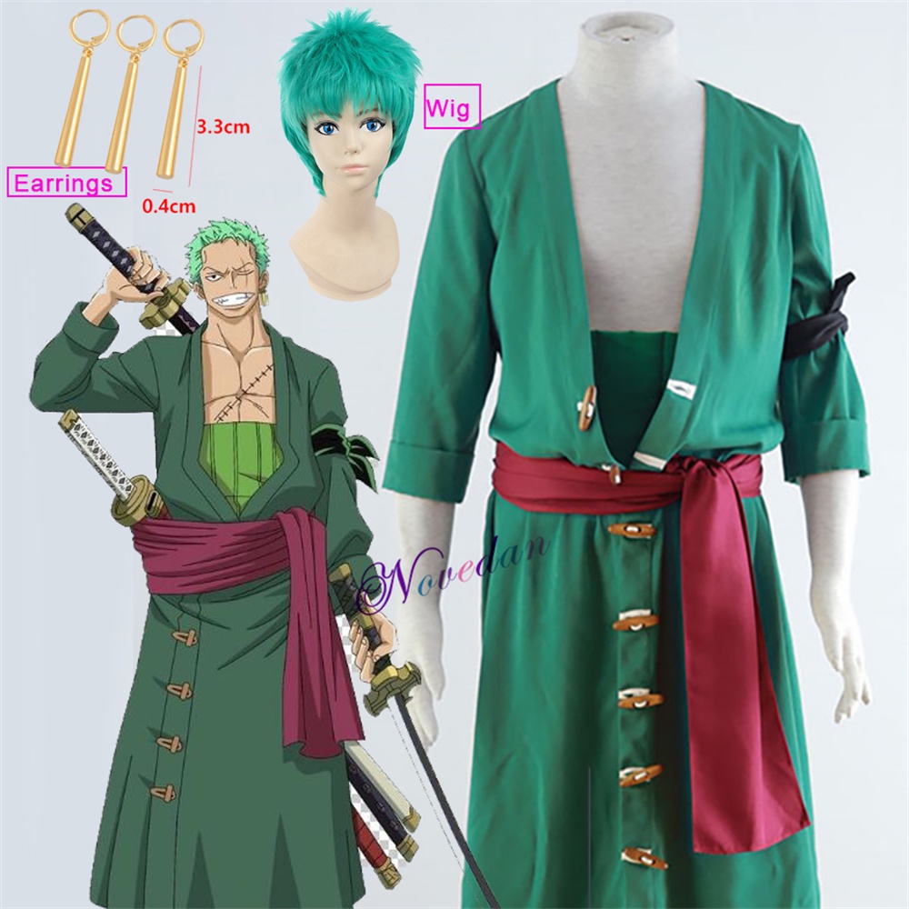 `Japanese Anime Roronoa Zoro Cosplay Costume Comic Halloween Cosplay ...