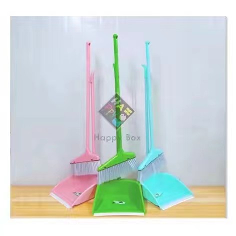KES 2 in 1 Broom and Dustpan Set Dust Pan with Handle Cleaning Brush ...